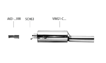 Bastuck Edelstahl Endschalldämpfer VW Scirocco 2 - 1 x 70mm - Online ...