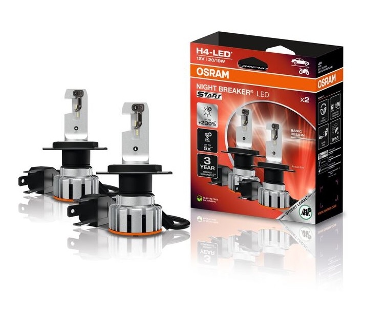 OSRAM H4 LED Night Breaker START Fiat X 1/9 mit Zulassung - Online-Shop ...