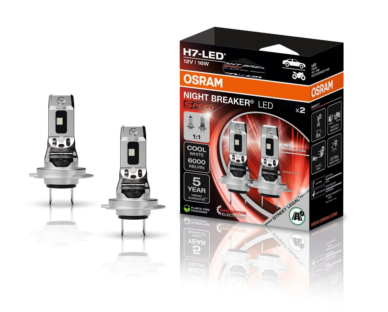 OSRAM H7 LED Night Breaker SPEED Seat Leon 1M mit Zulassung - Online ...