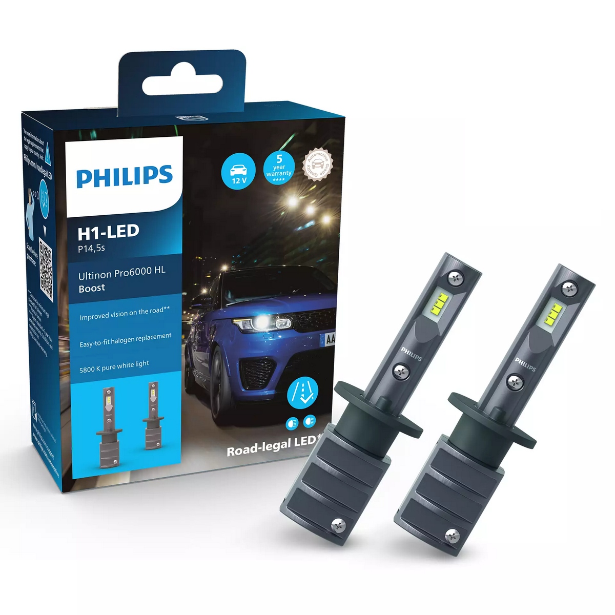Philips Ultinon Pro6000 Boost H1 LED VW New Beetle inkl. Cabrio mit ...