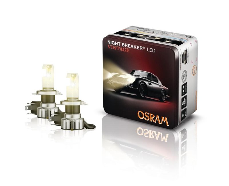 OSRAM H4 LED Night Breaker VINTAGE warmweiß +330% mit Zulassung ...