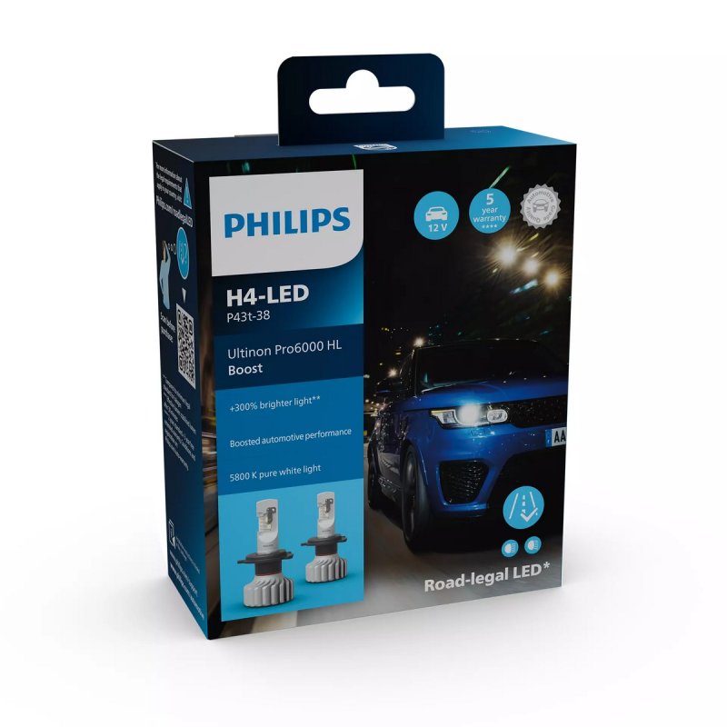 Philips Ultinon Pro6000 Boost H4 LED Mazda MX-5 (NA) mit Zulassung ...